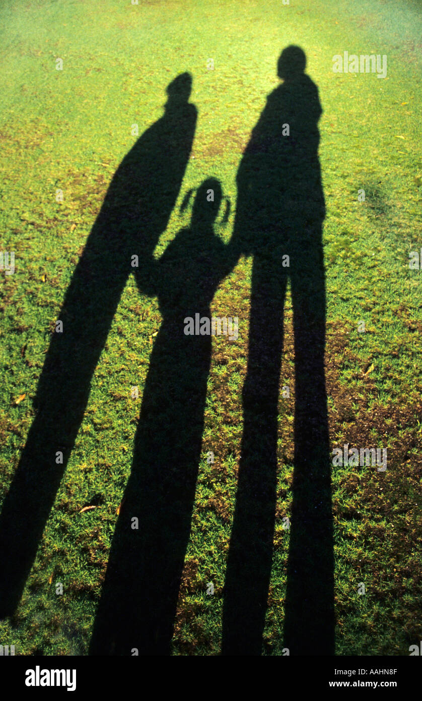 Man woman and child shadows hi-res stock photography and images - Alamy
