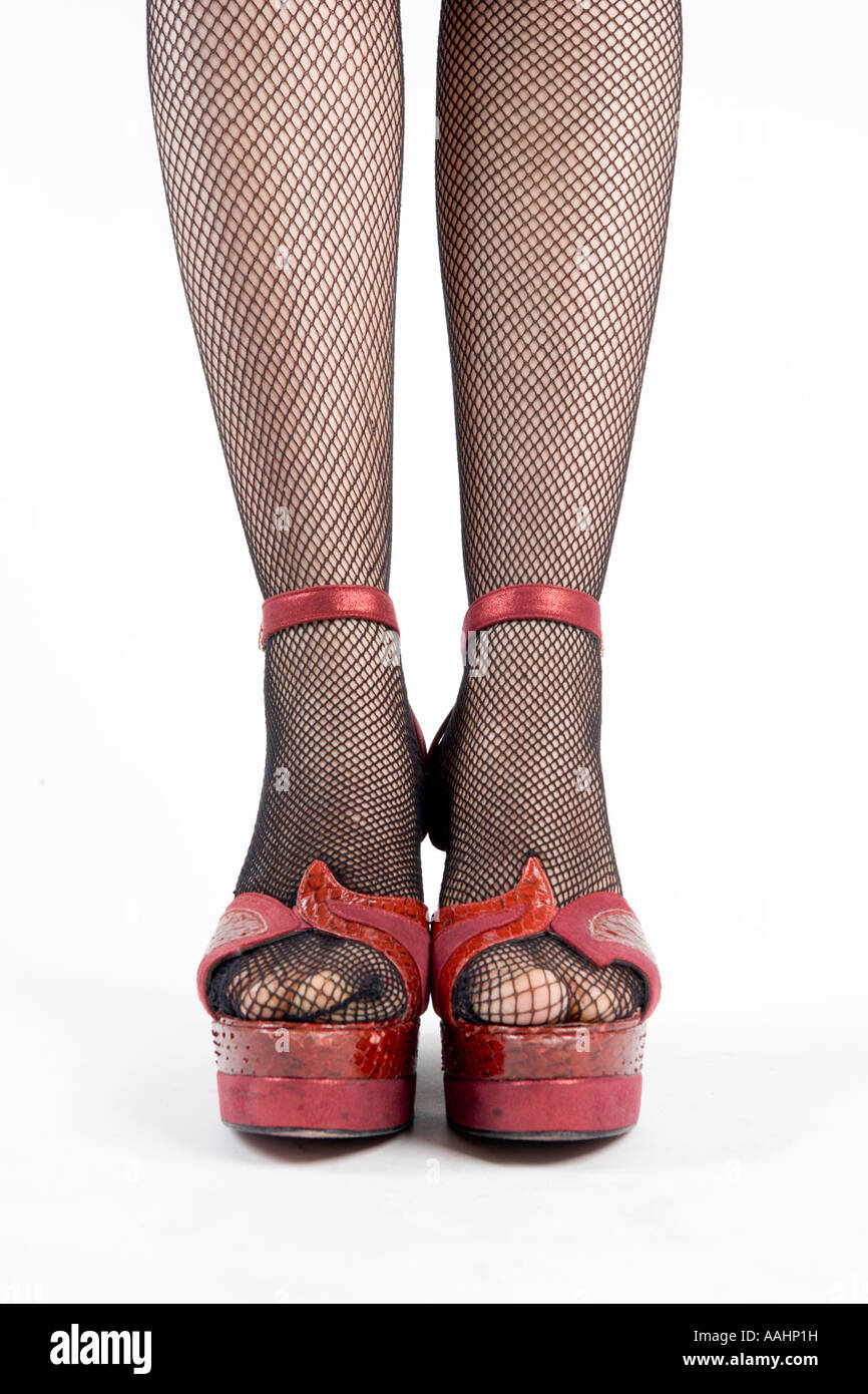 Sexy legs in high heeled platform shoes Stock Photo - Alamy