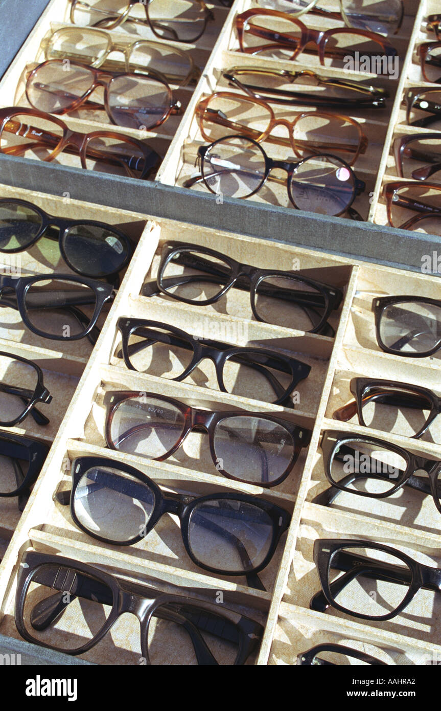 an array of spectacles in display cases Stock Photo - Alamy