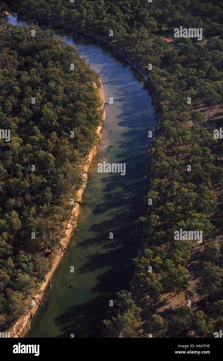 Aerial of Murray River Australia, vertical Stock Photo - Alamy