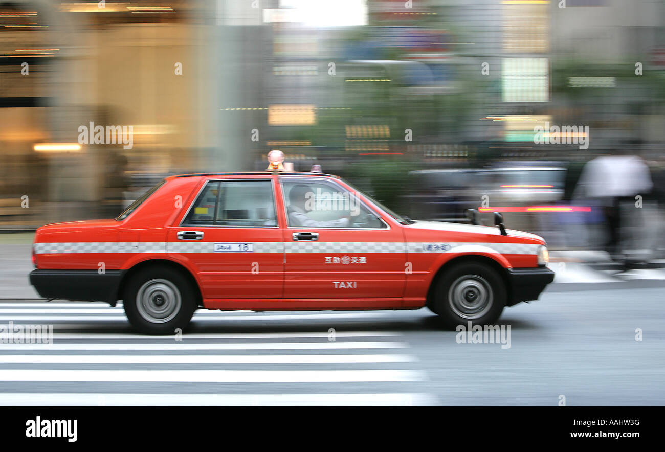 JPN Japan Tokyo Taxi cap Stock Photo - Alamy