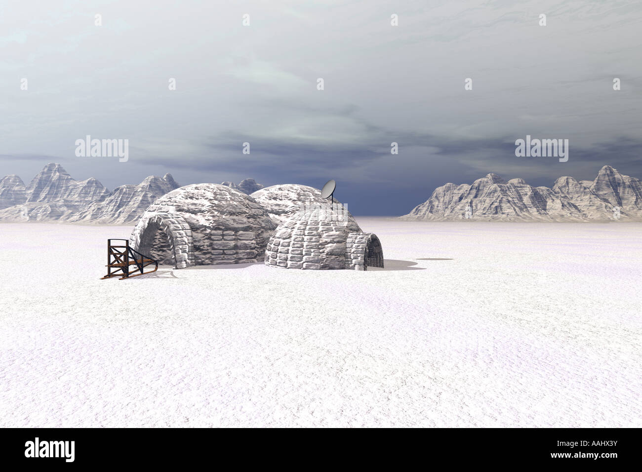 Igloo satellite dish hi-res stock photography and images - Alamy