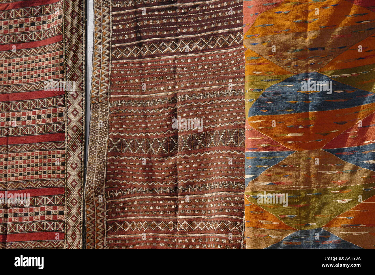 Carpet textures at Chefchaouen Stock Photo - Alamy