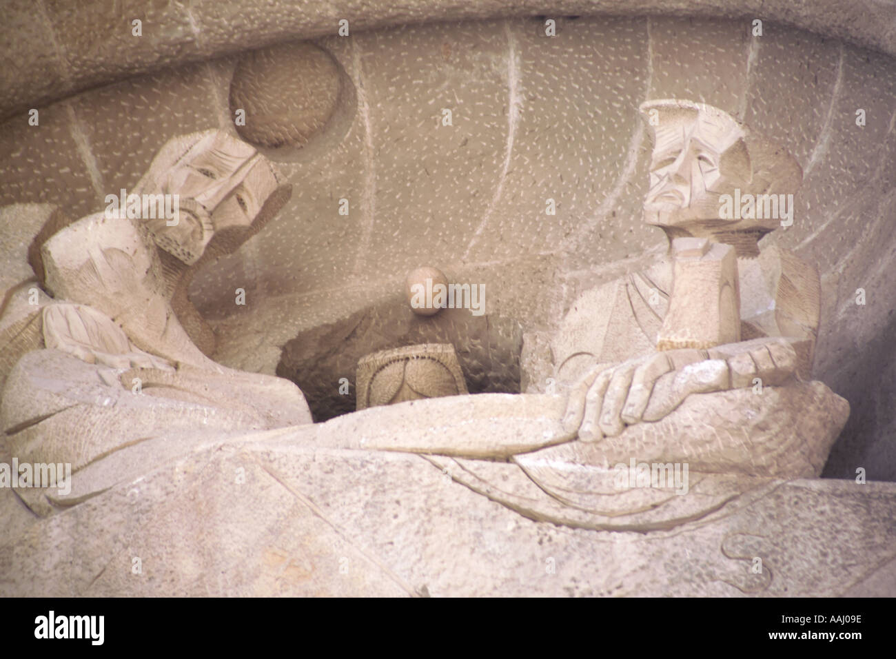 Gaudi design and statues Stock Photo - Alamy