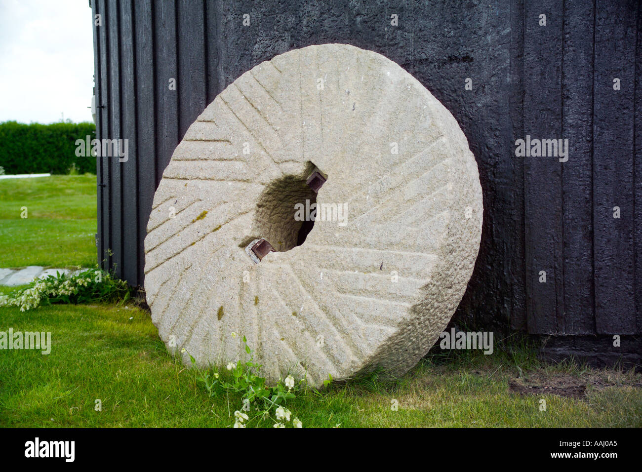 Grinding Stone from a windmill Stock Photo - Alamy