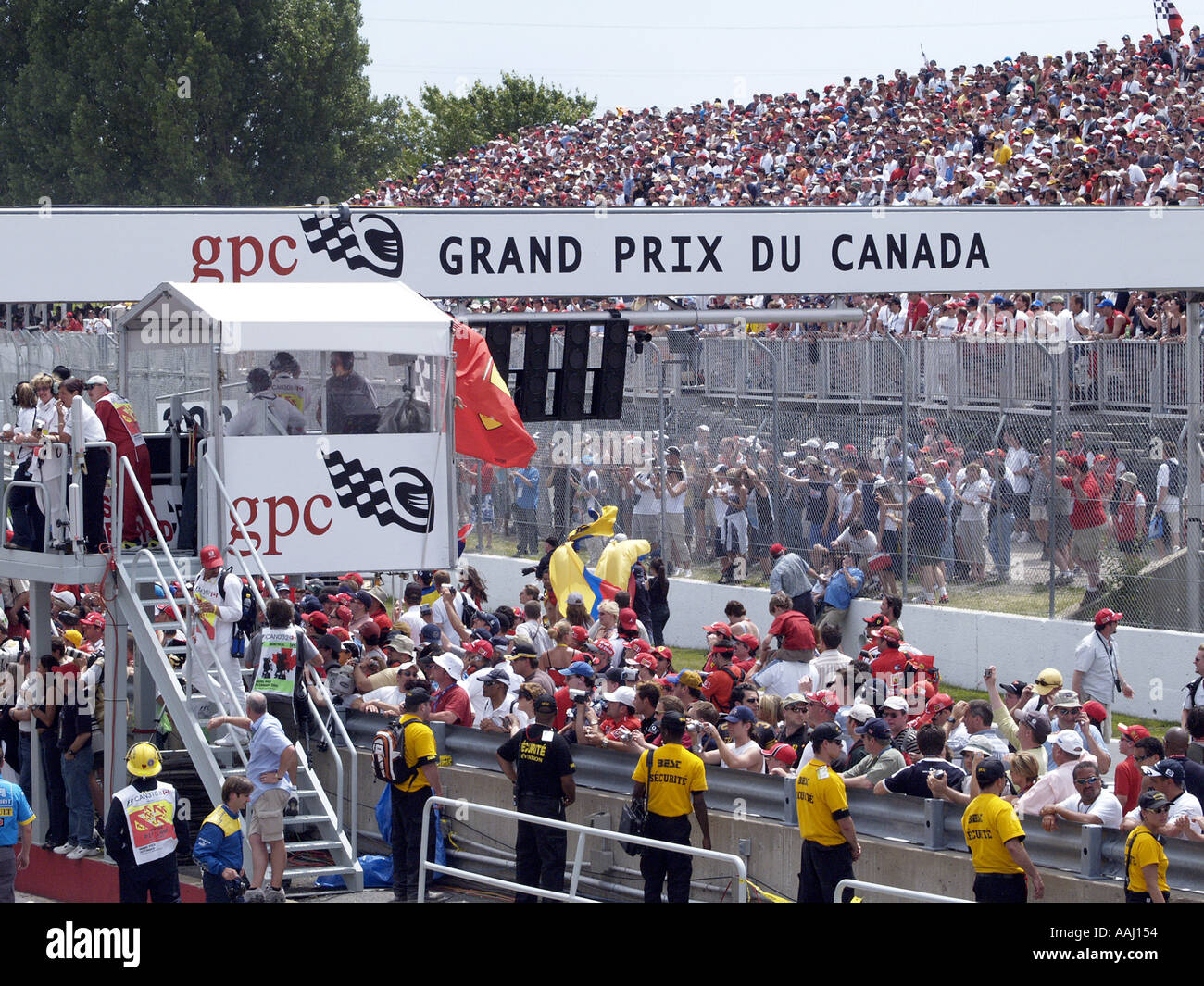 Crowd at the Montreal Grand Prix Stock Photo - Alamy