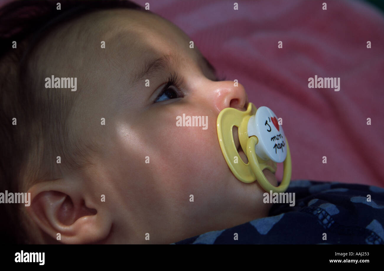 child with a dummy Stock Photo - Alamy