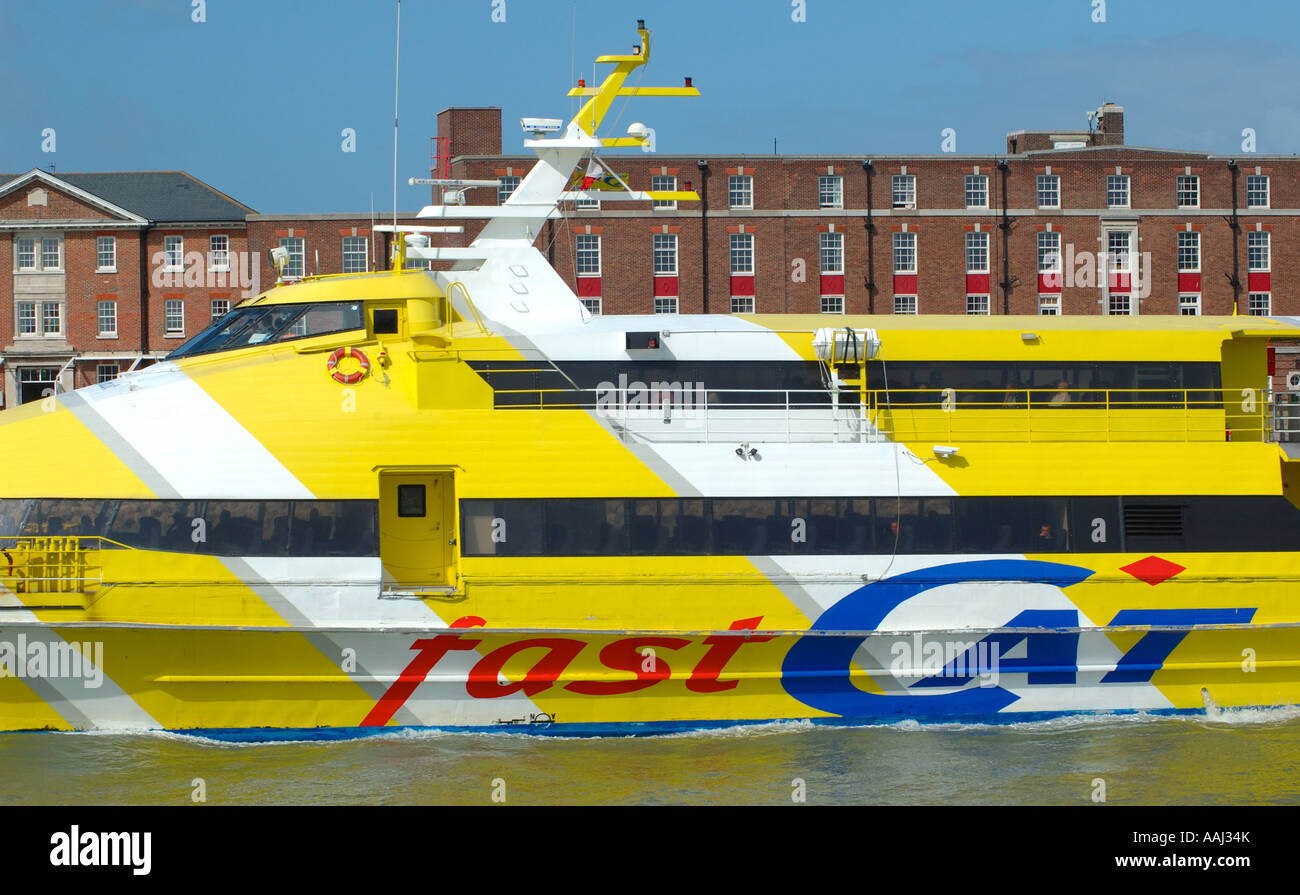 Fastcat, Ferry from Portsmouth to the Isle of Wight, Portsmouth Harbour ...