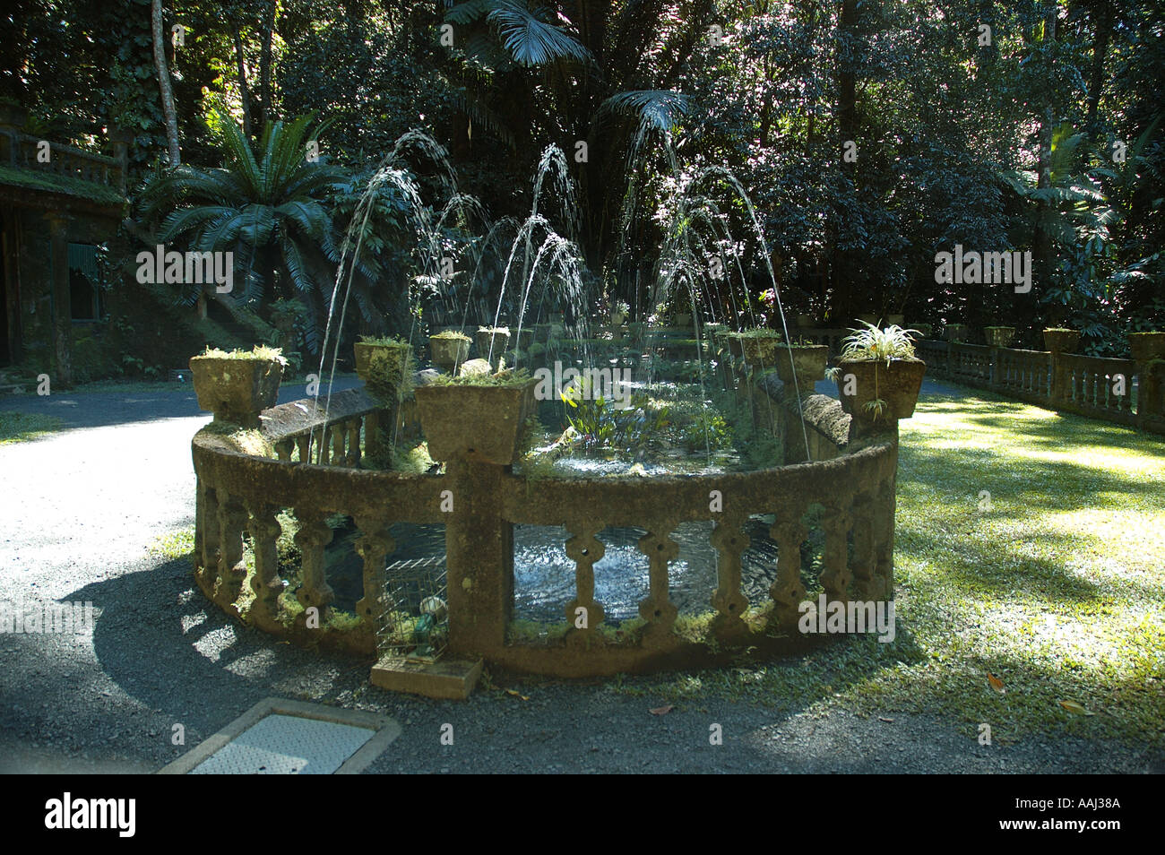 Wall garden moss fountain hi-res stock photography and images - Alamy