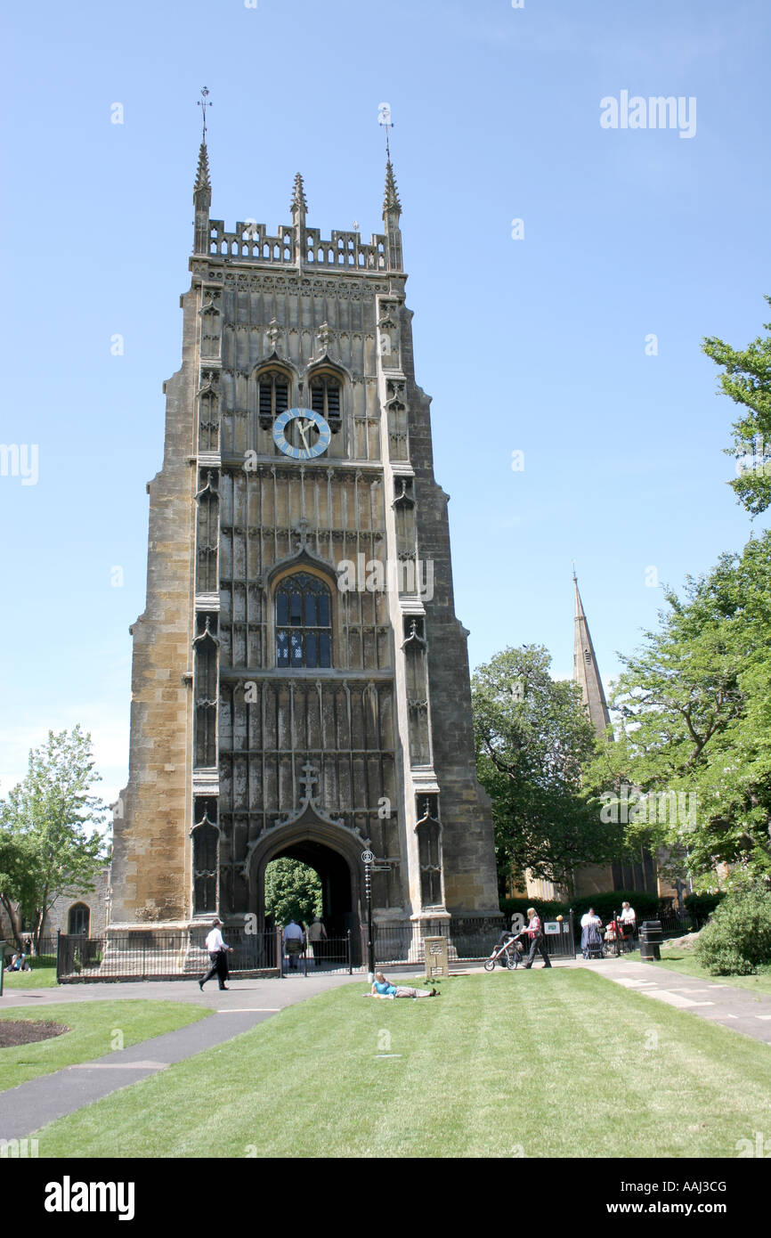 The 16th century Abbey Bell Tower Evesham Worcestershire UK Stock Photo ...