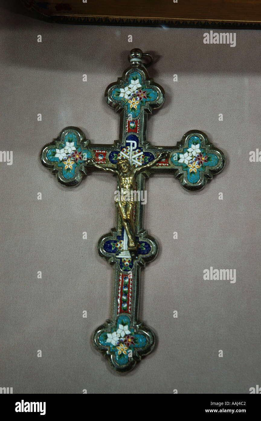 Antique Cross in Museum exhibit dsc 0124 Stock Photo - Alamy
