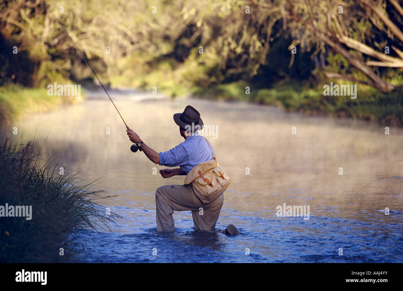 Fly fishing, Australia Stock Photo - Alamy