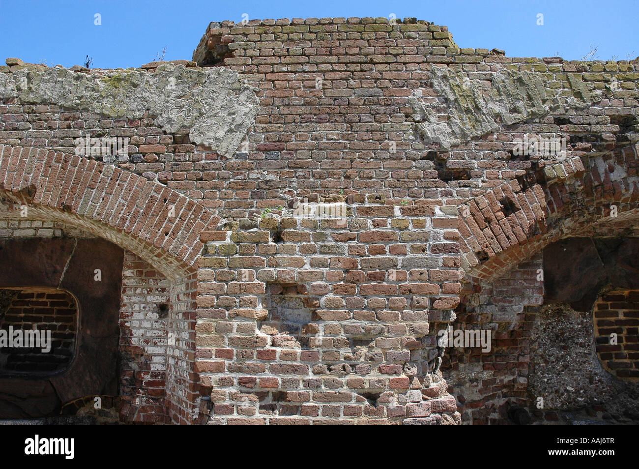 damage to Ft Sumter during the initial battle of the Civil War ...