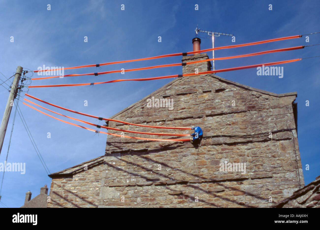 Insulating sleeving on overhead electrical hi-res stock photography and ...