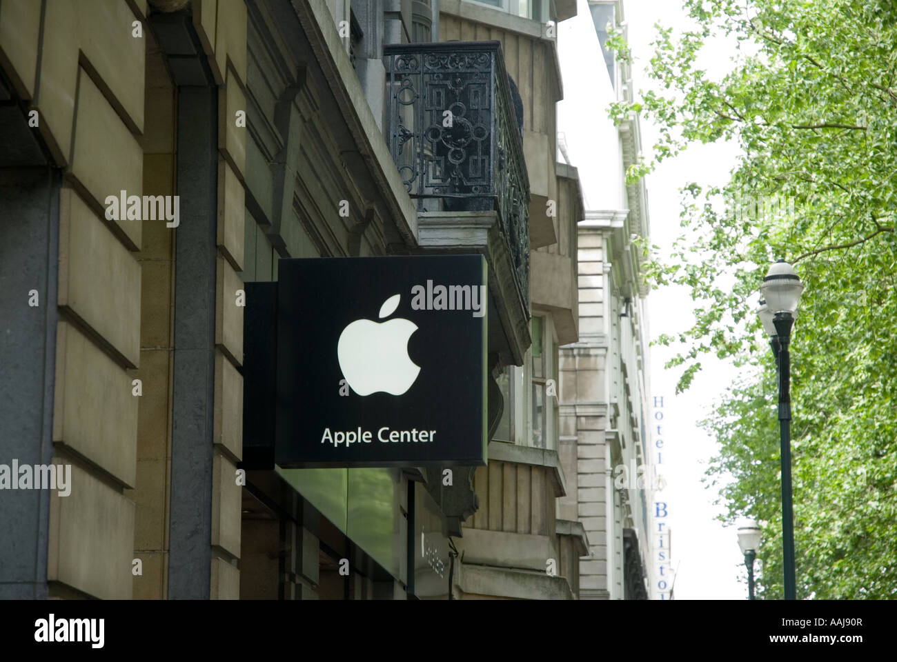 Apple macintosh sign Stock Photo - Alamy