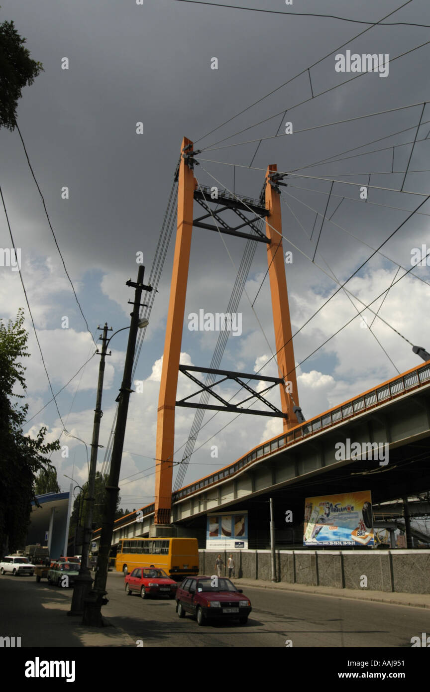 Odessa, modern bridge at harbour Stock Photo - Alamy