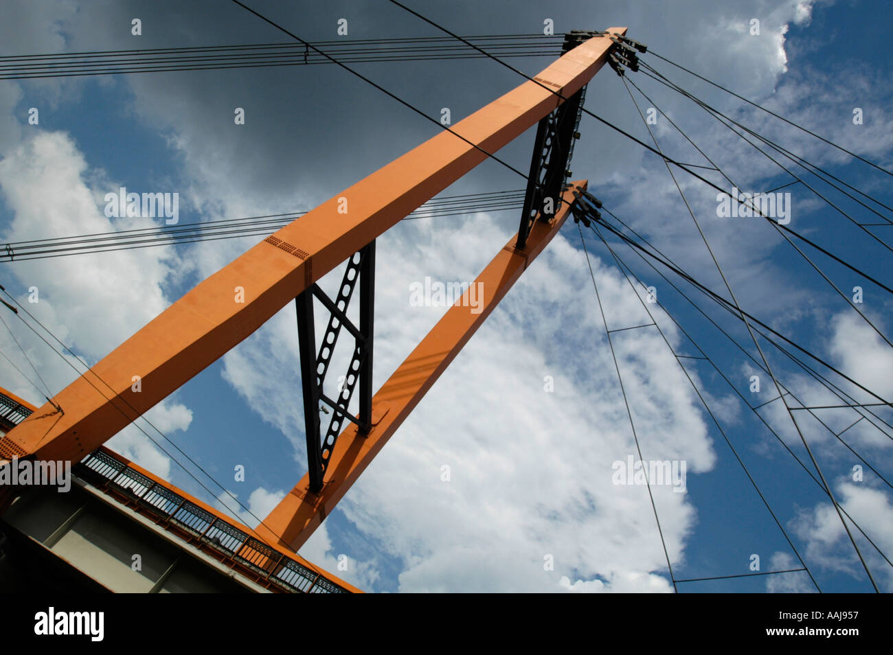 Odessa, modern bridge at harbour Stock Photo - Alamy