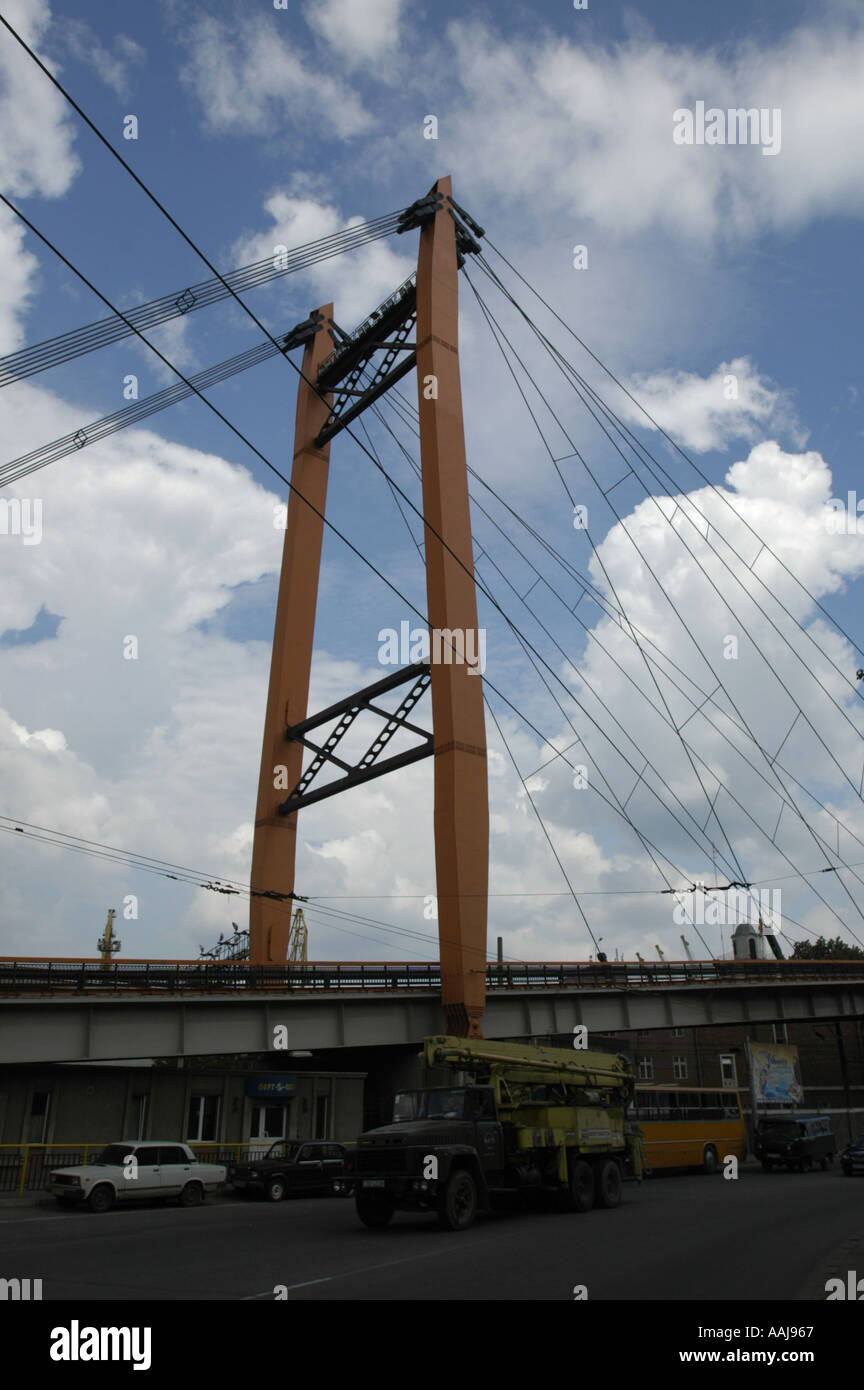 Odessa, modern bridge at harbour Stock Photo - Alamy