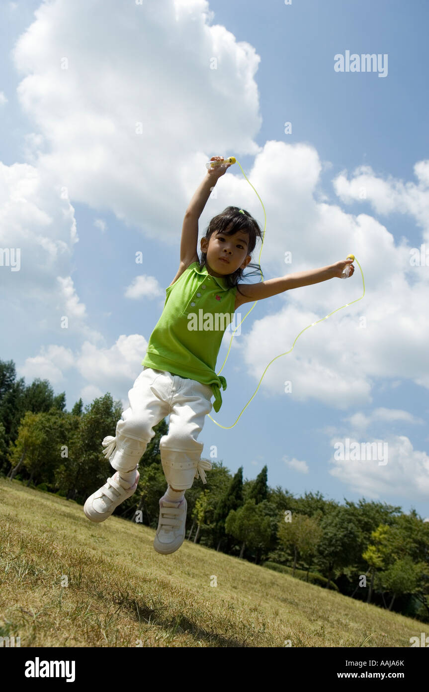 Asian children jump rope hi-res stock photography and images - Alamy