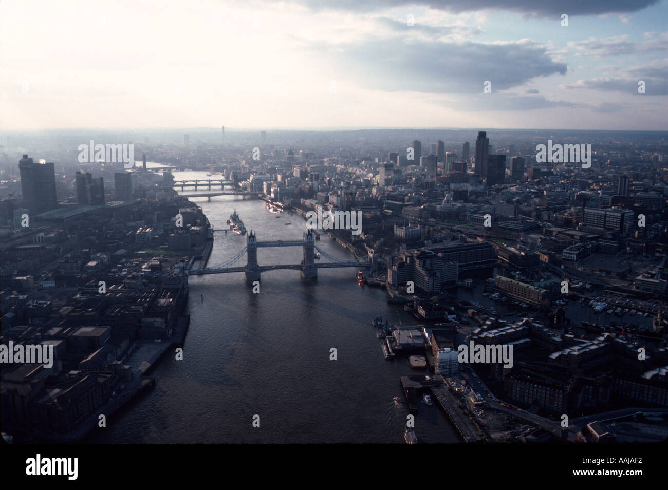 Aerial london bridge hi-res stock photography and images - Alamy