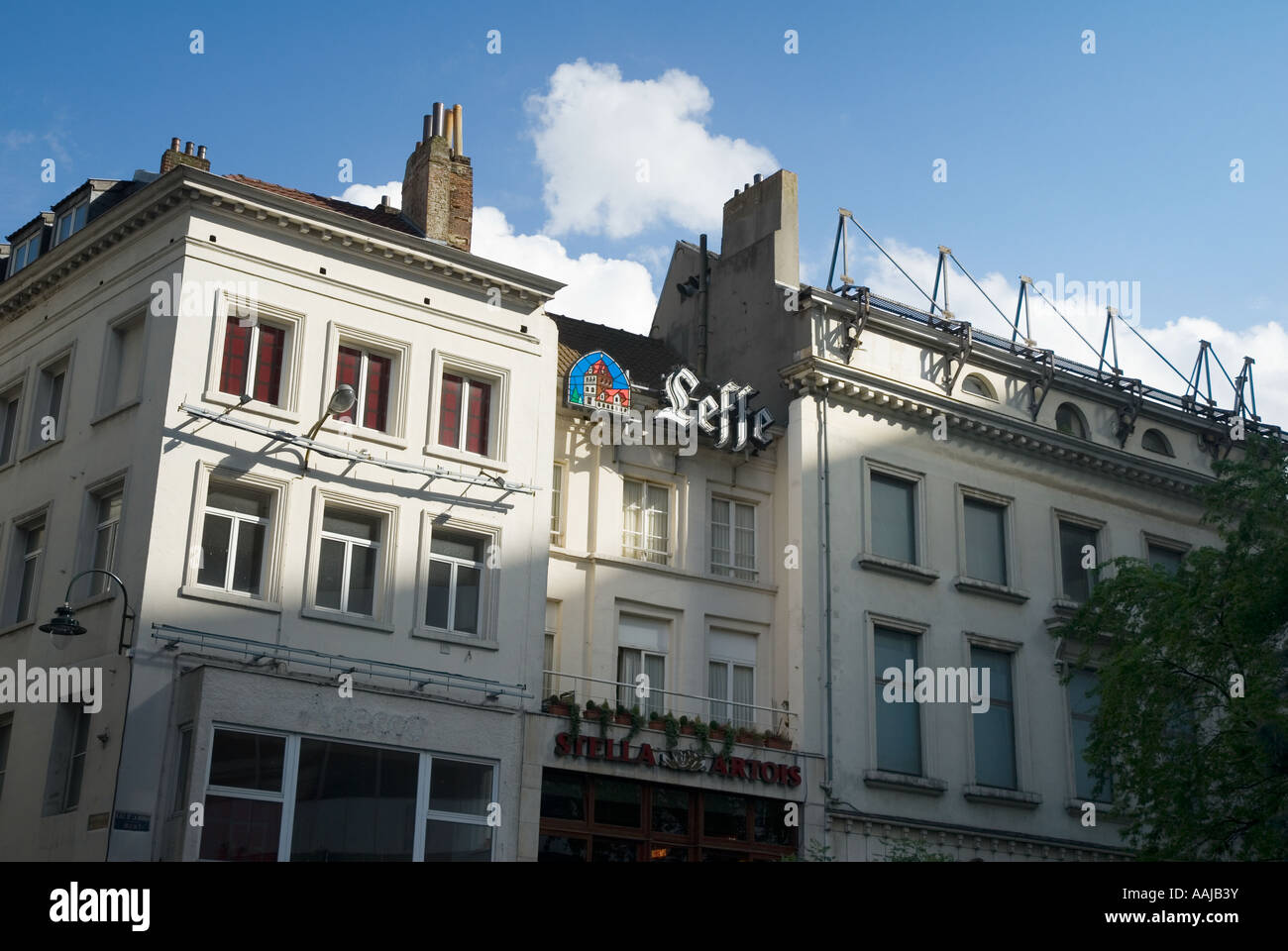 Bruxelles leffe sign Belgium Stock Photo - Alamy