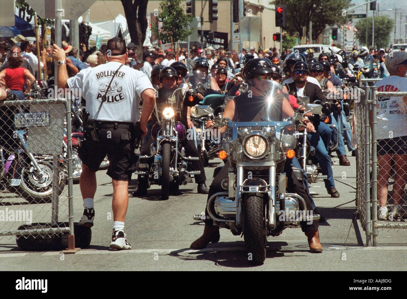 Police Officer at the entrance to the 55th annual Independence ...