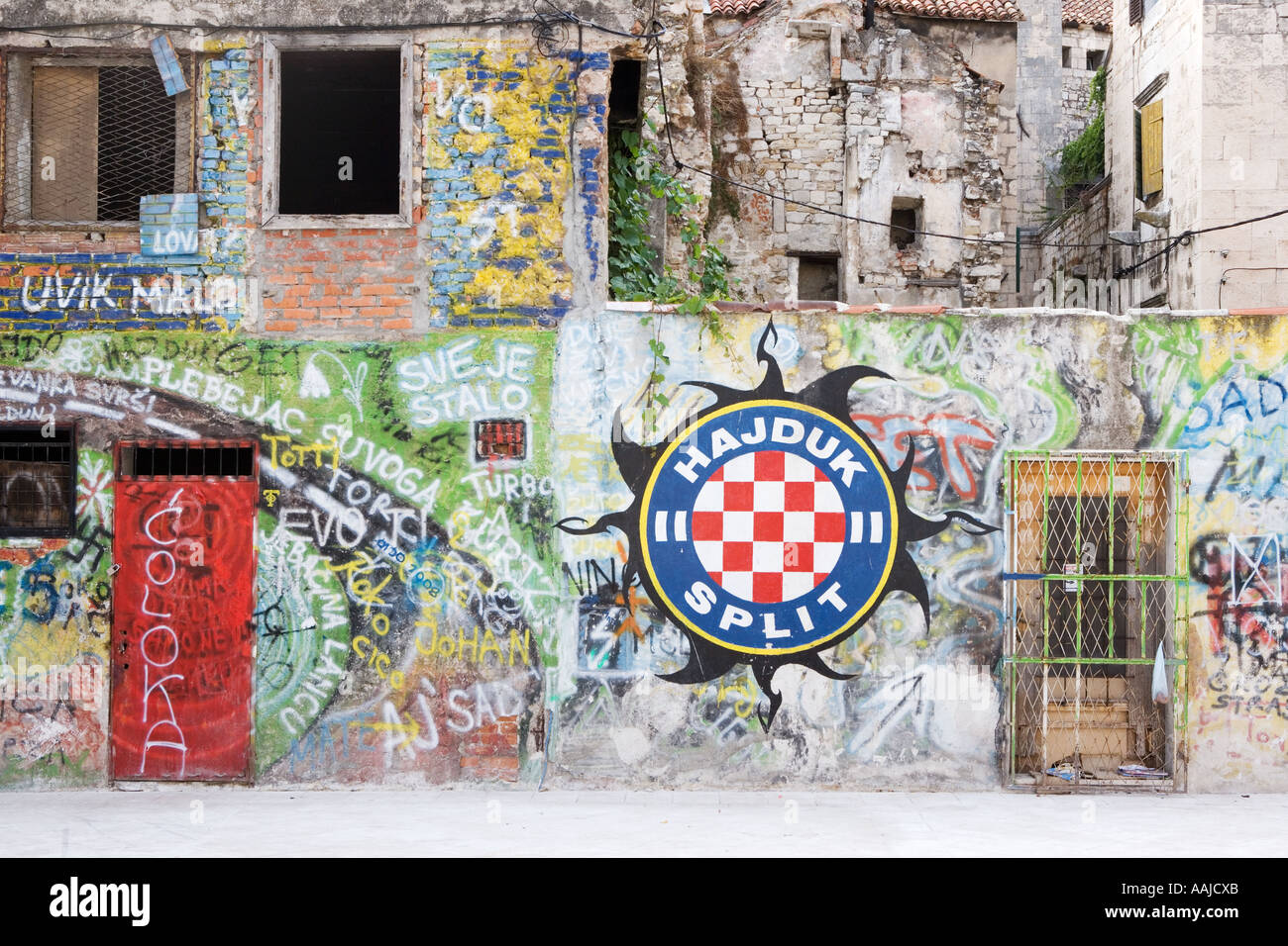 Graffiti on a wall in Split Croatia Stock Photo - Alamy
