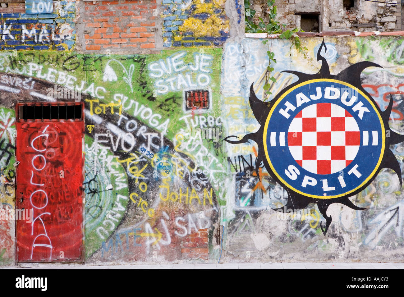 Graffiti on a wall in Split Croatia Stock Photo - Alamy