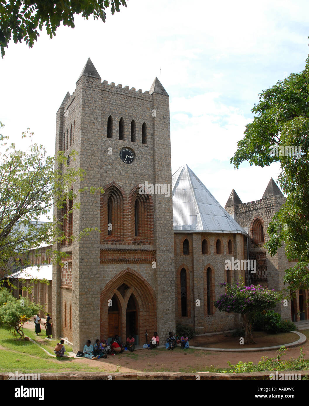 Portrait Likoma Cathedral, Likoma Island, Lake Malawi, Africa Stock ...