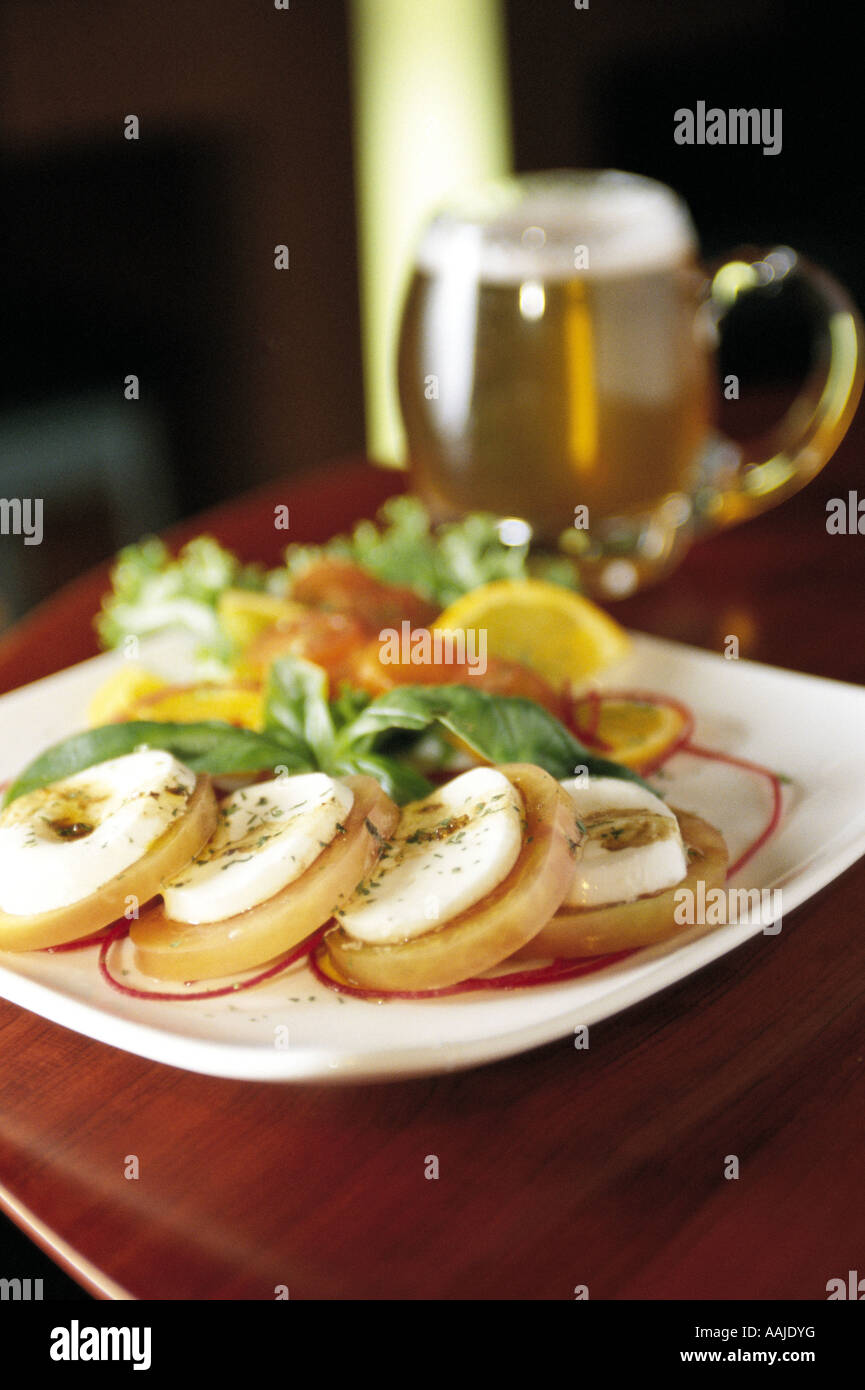 Snacks eaten with drinks Stock Photo - Alamy