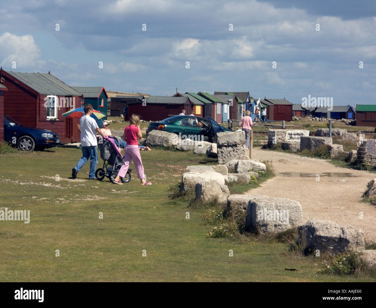 Beach Huts, Portland Bill, Dorset, England, UK, GB Stock Photo - Alamy