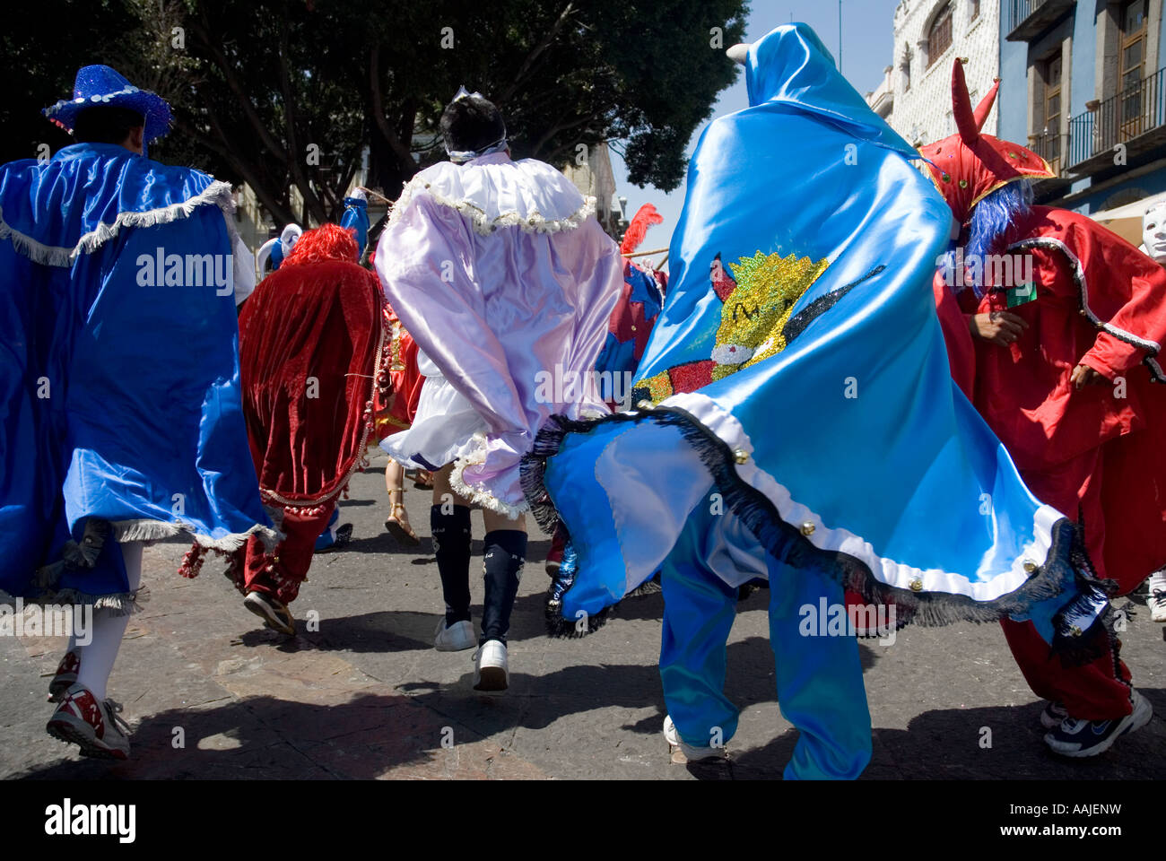 dancing masks in the carnival of puebla, mexico Stock Photo - Alamy
