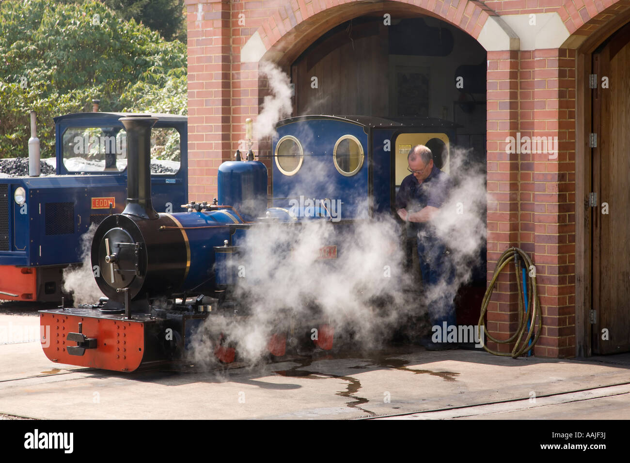 Miniature steam train rides hi-res stock photography and images - Alamy