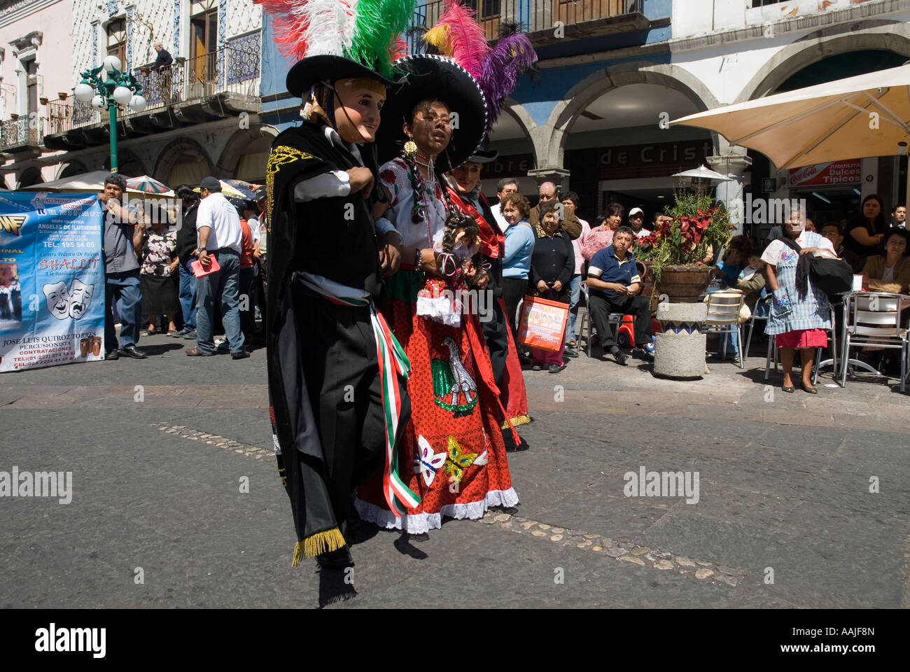 Carnival of masks and costumes in mexico city hi-res stock photography ...