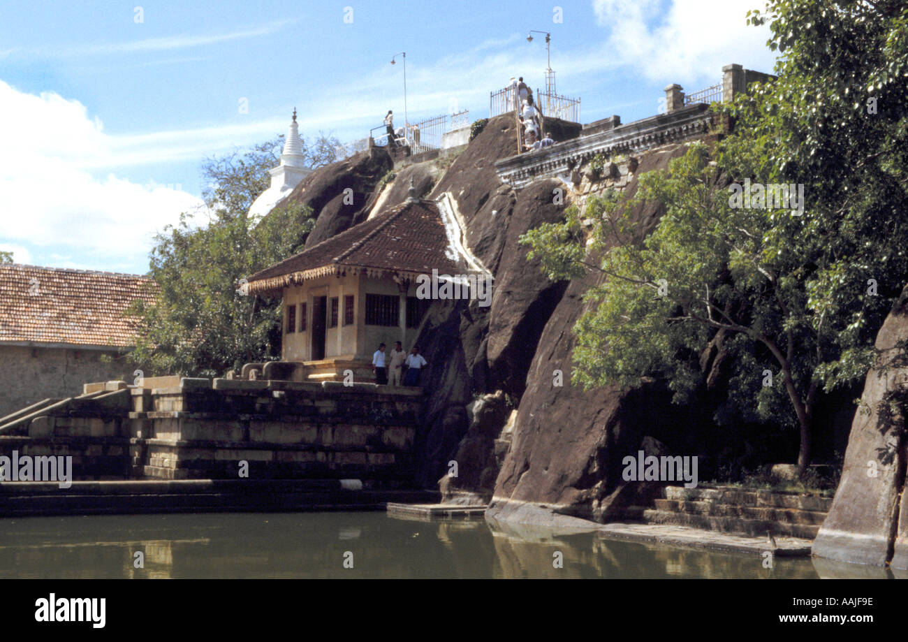 The Isurumuniya rock temple at Anuradhapura in northern Sri Lanka Stock ...