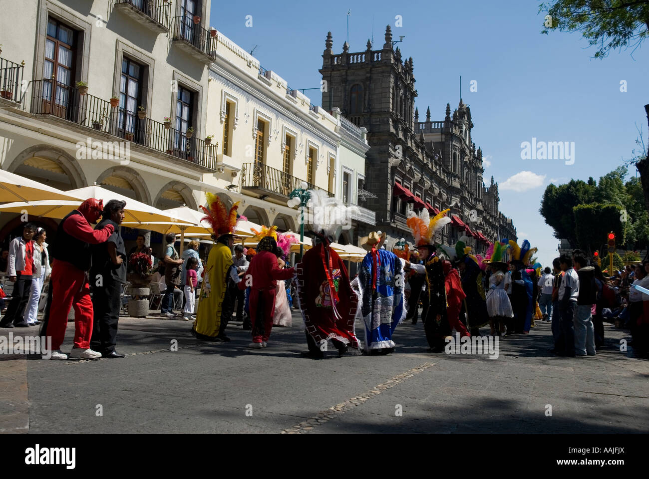 dancing mask carnival of puebla, mexico Stock Photo - Alamy