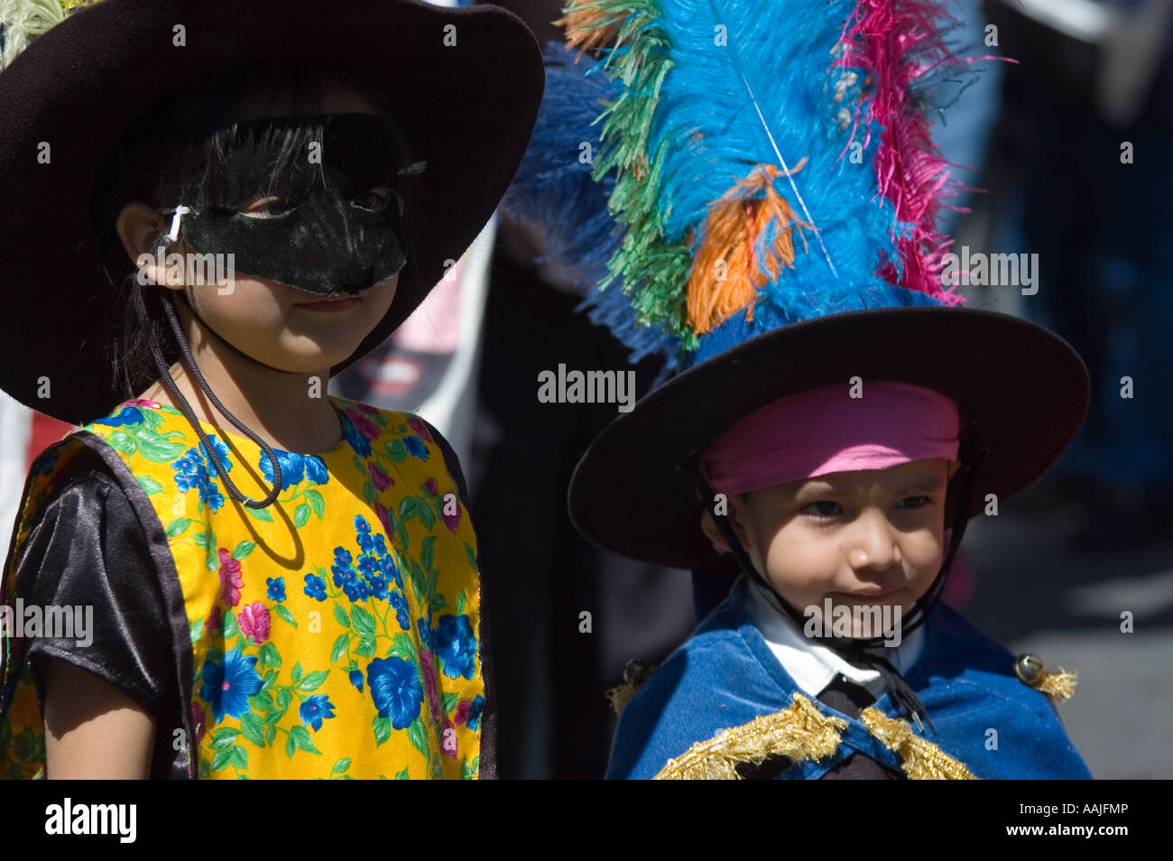 children dancing mask carnival of puebla, mexico Stock Photo - Alamy