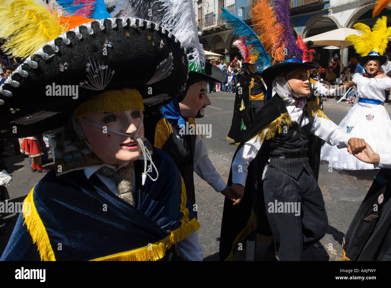 dancing mask carnival of puebla, mexico Stock Photo - Alamy
