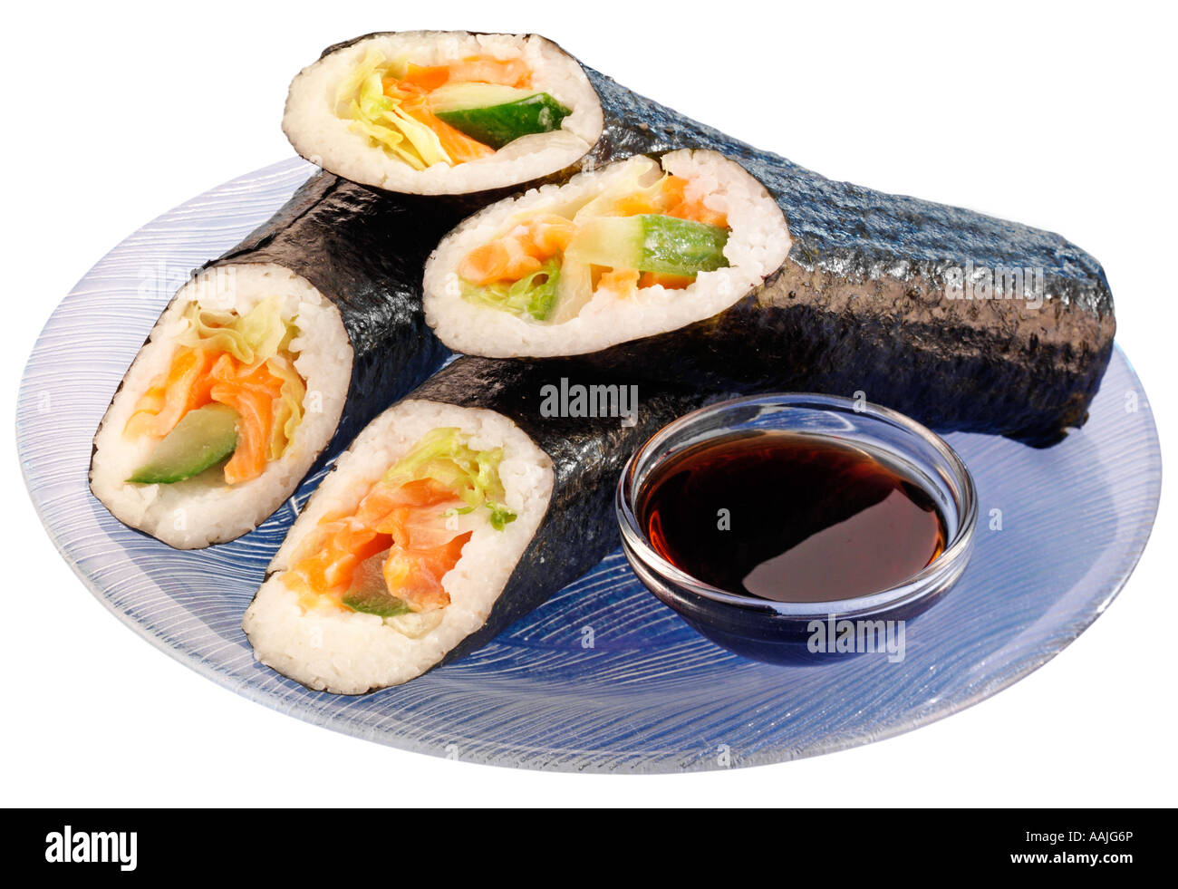 JAPANESE SUSHI WRAP CUT OUT Stock Photo - Alamy