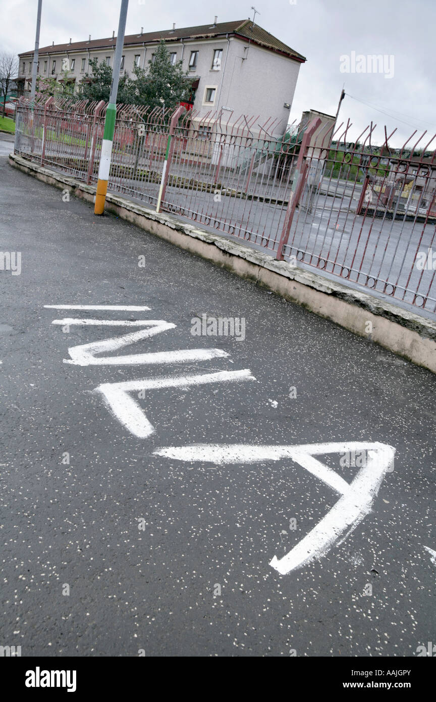 INLA graffiti in the Bogside estate, Londonderry, County Derry ...