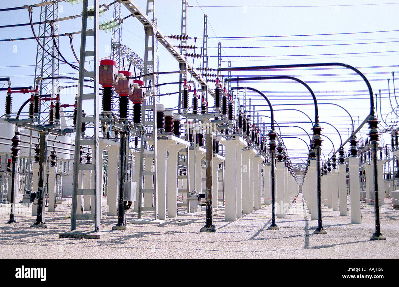 PORTUGAL Amadora city Estremadura Province Central of electrical transformation near this city ...