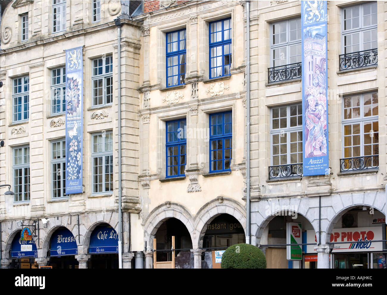 Flemish style buildings in Arras northern France Stock Photo - Alamy