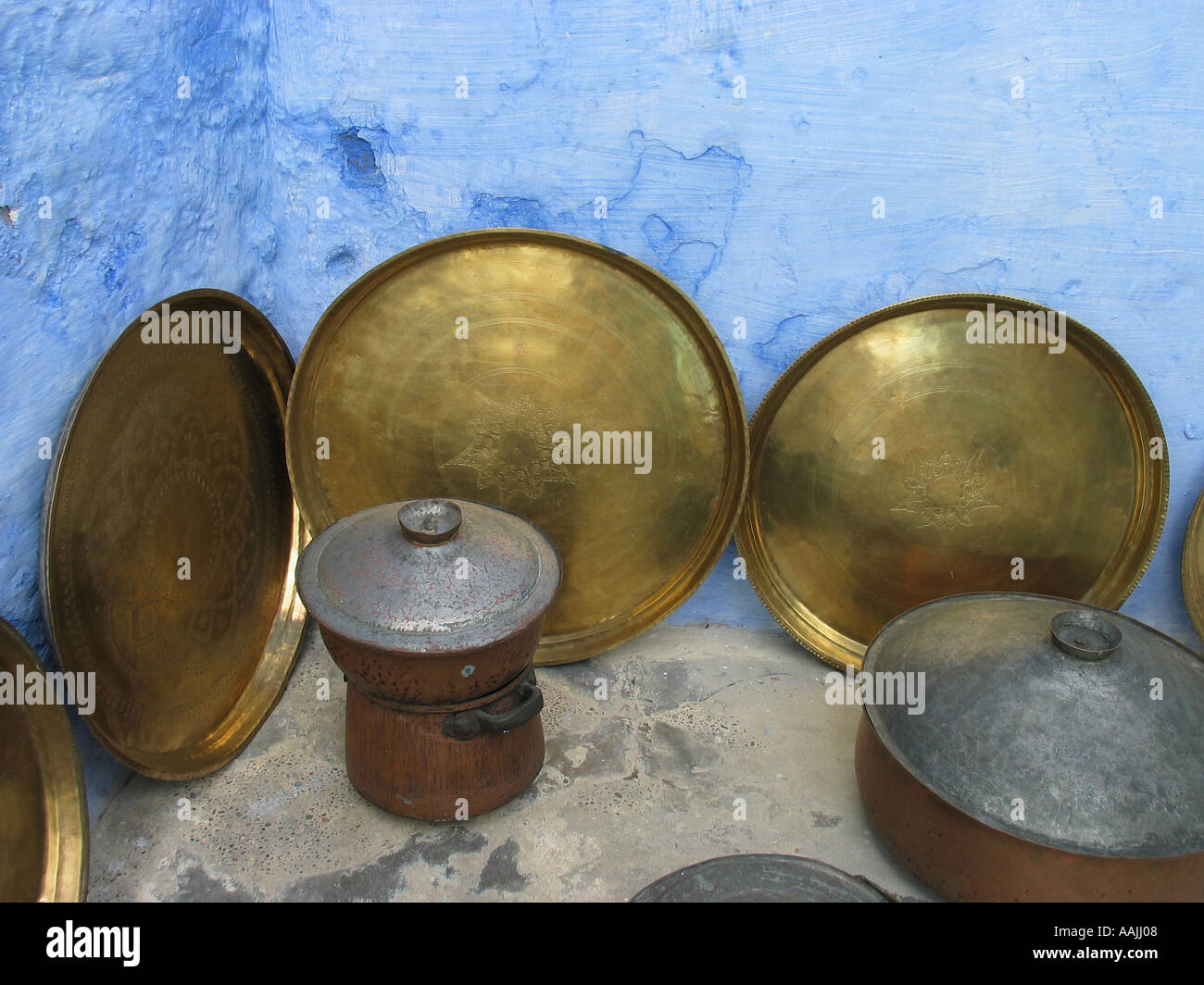 Moroccan Brass objects Stock Photo - Alamy