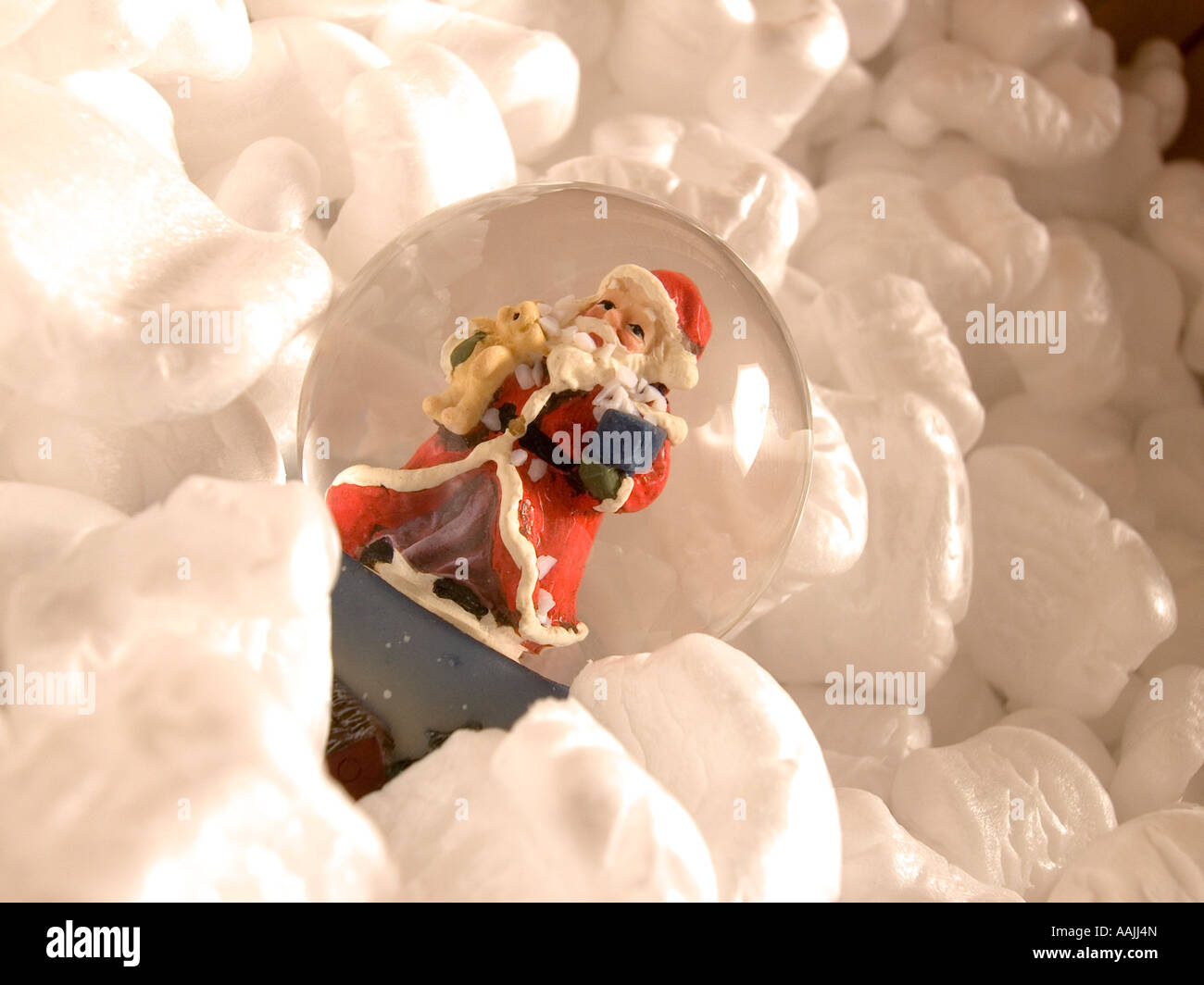 santa claus snow ball Stock Photo - Alamy