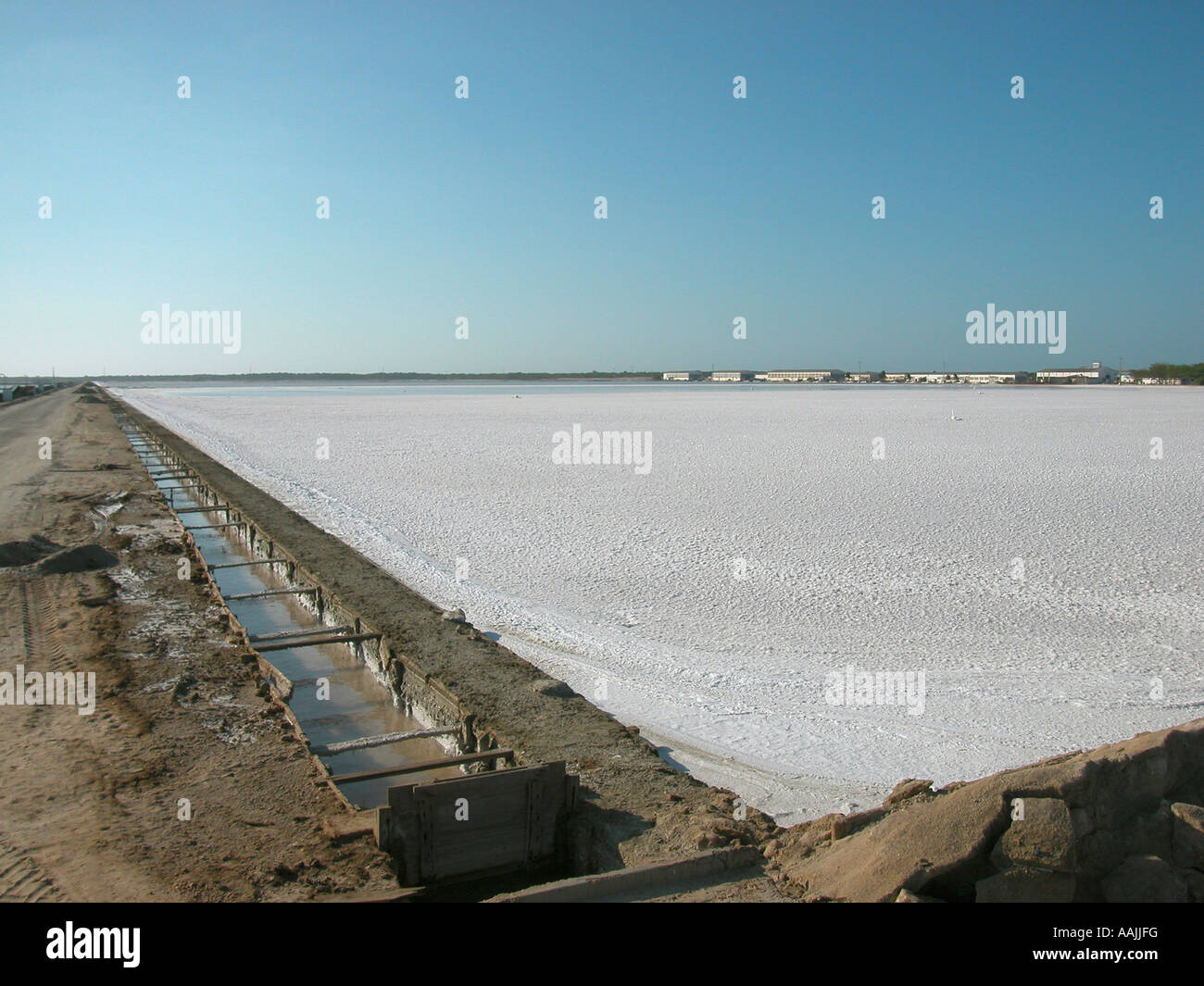 evaporation salt pan Stock Photo - Alamy