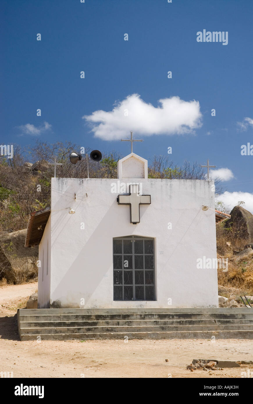 Chapel on a landscape Stock Photo - Alamy