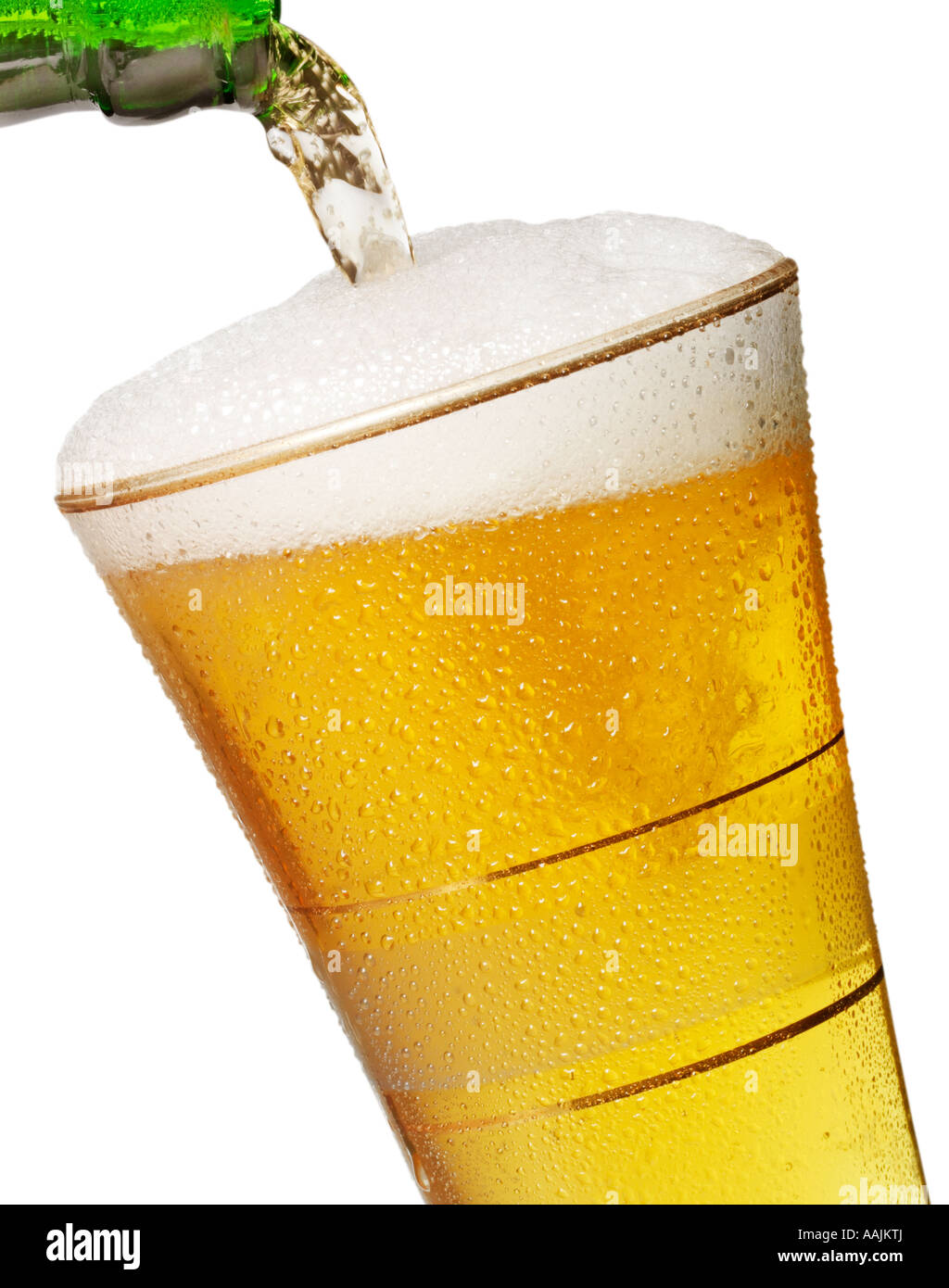 POURING LAGER BEER Stock Photo - Alamy