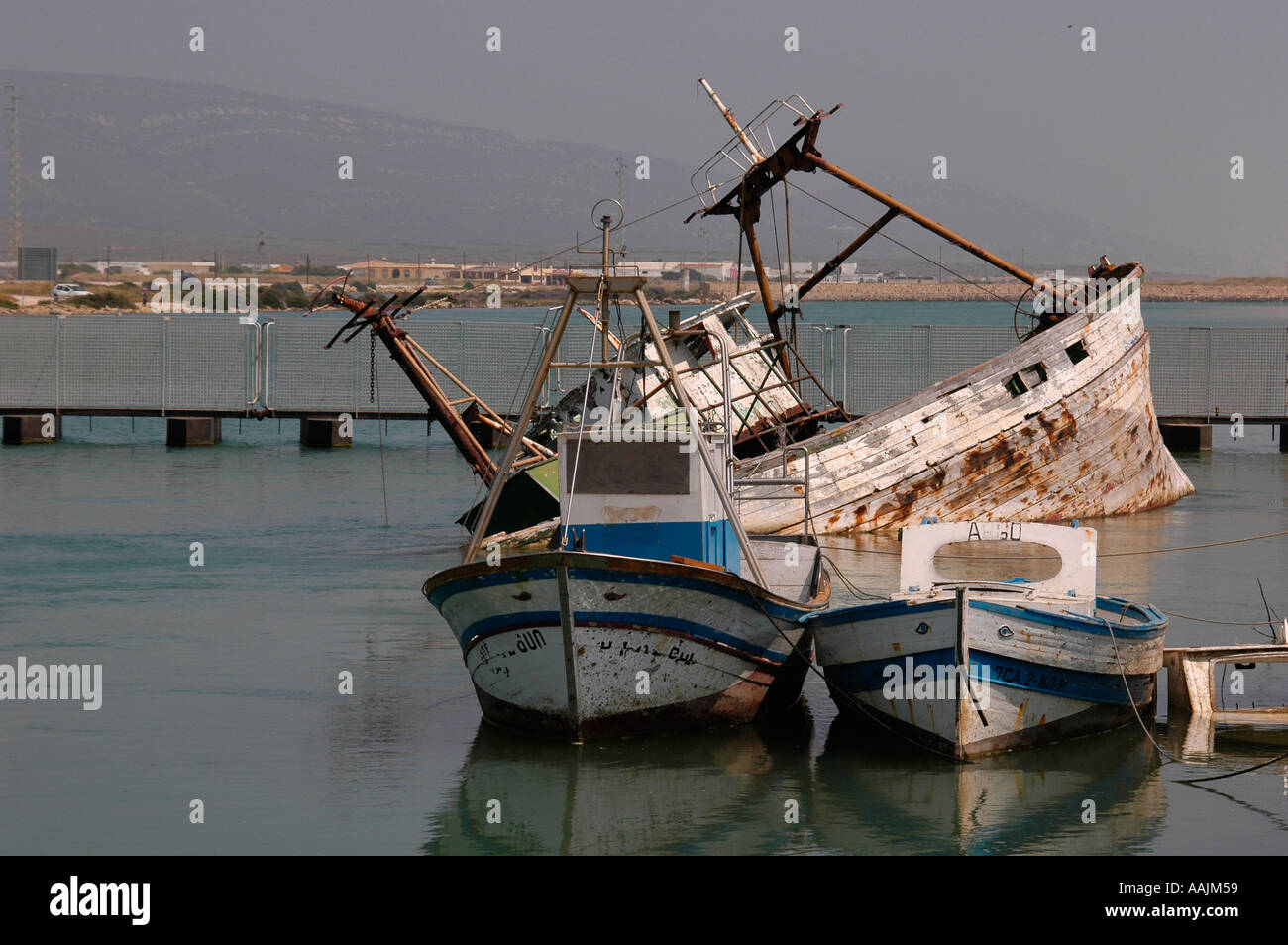 Boats at Barbate harbour, Barbate, Spain Stock Photo - Alamy