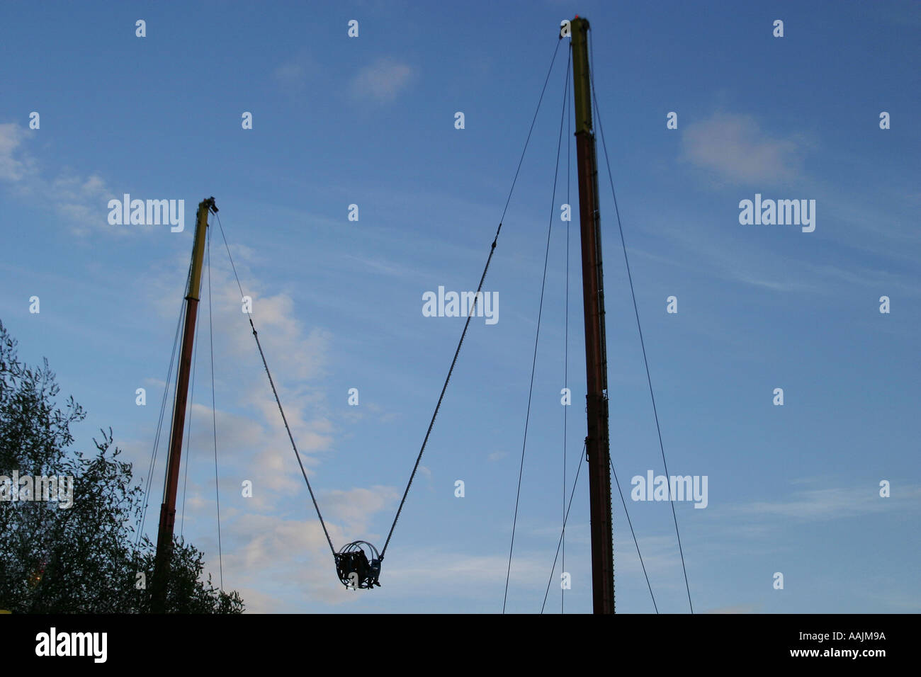 Sky rocket amusement park ride Stock Photo - Alamy