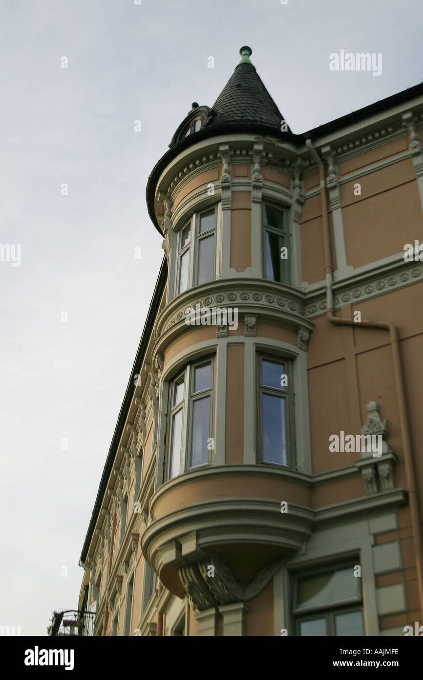 Spire on the corner of a building in oslo norway Stock Photo - Alamy